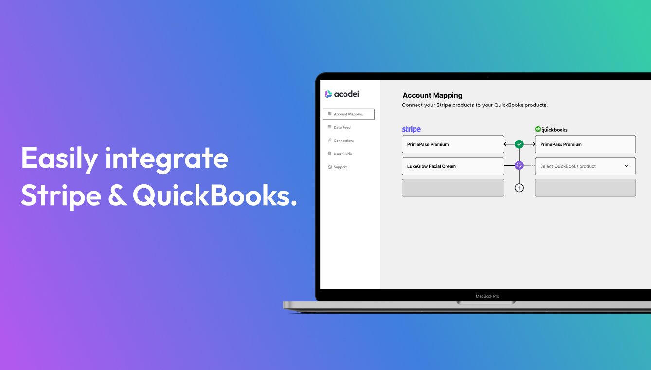 Acodei: Stripe QuickBooks Integration